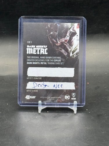 DC CZplus dark nights metal flash fights time wraith sketch 1/1 Dexter ...