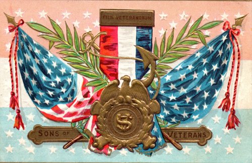 Patriotic Sons Of Union Veterans Civil War American Flag Postcard | eBay