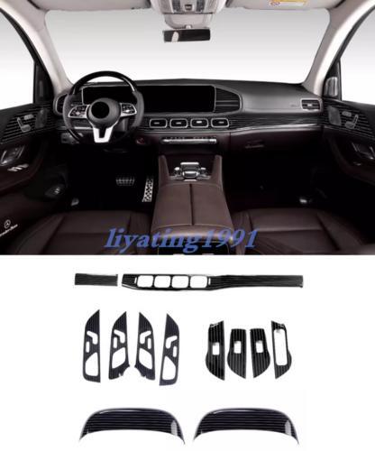 For Benz GLE GLS W167 X167 2020-24 Gloss Black Car Interior kit Cover ...