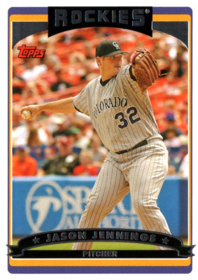 Jason Jennings P Rockies Topps Baseball Card #349 2006 | eBay Australia