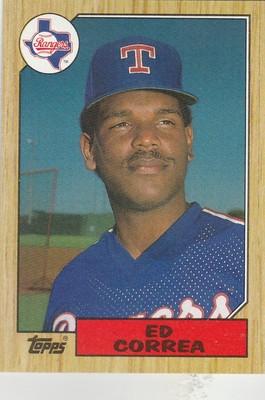 FREE SHIPPING-MINT-1987 (RANGERS) Topps #334 Ed Correa | eBay