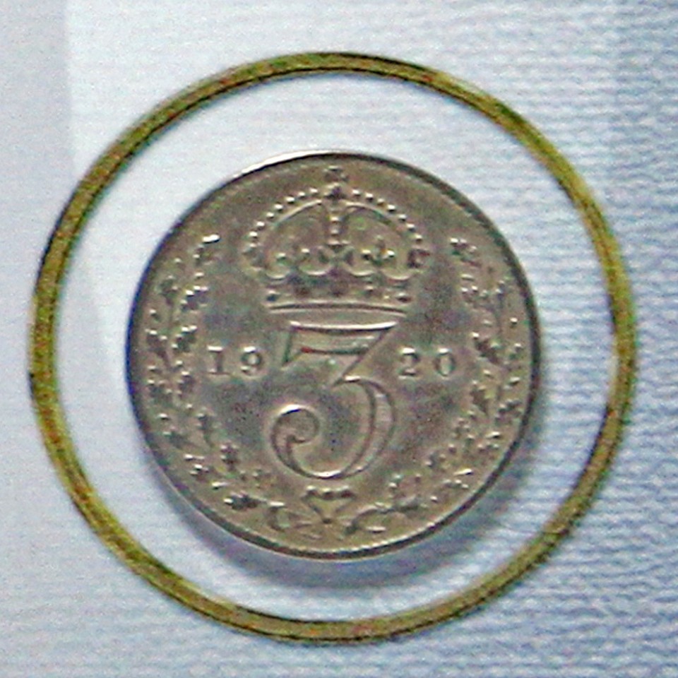 1920 Silver Three Penny Coin And King George V 3d Stamp Framed | eBay UK