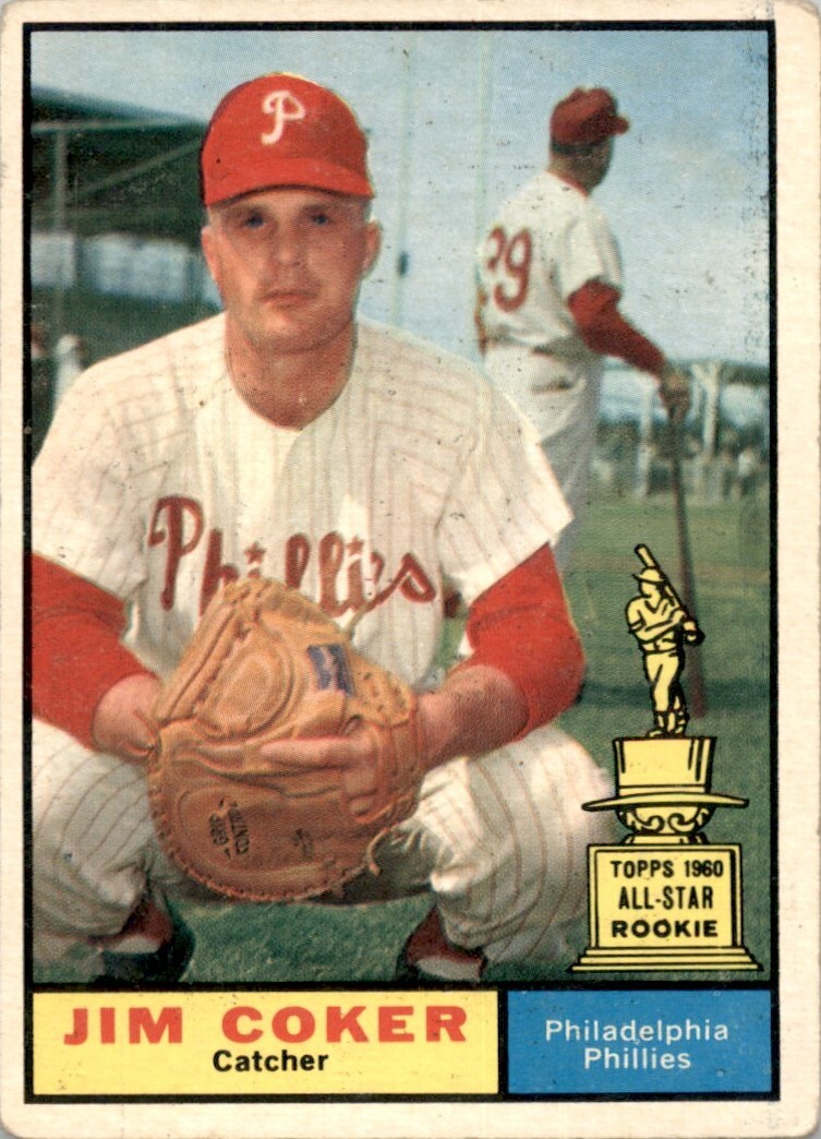 1961 Topps Baseball Jim Coker (A) Philadelphia Phillies #144 | eBay