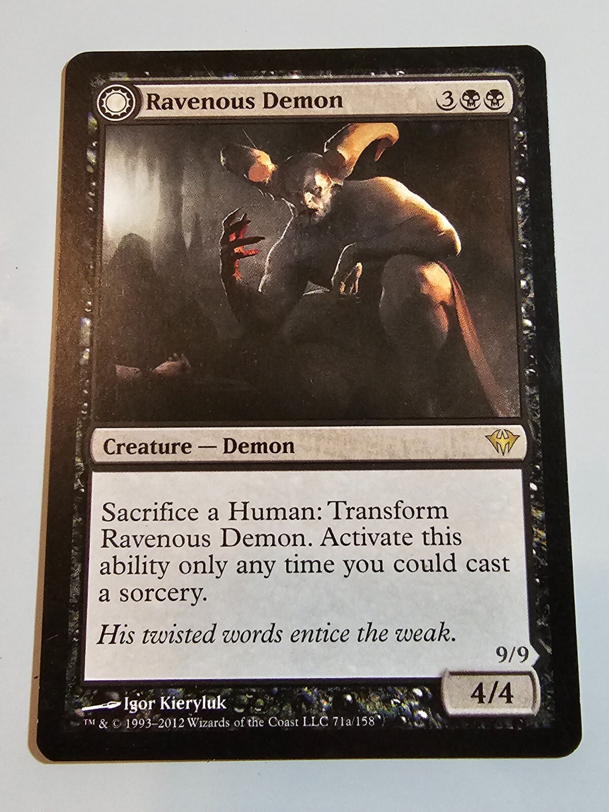 Ravenous Demon / Archdemon of Greed 71/158 Magic The Gathering MTG | eBay