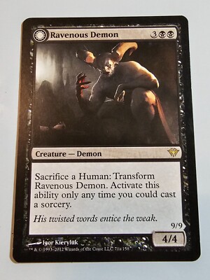 Ravenous Demon / Archdemon of Greed 71/158 Magic The Gathering MTG | eBay