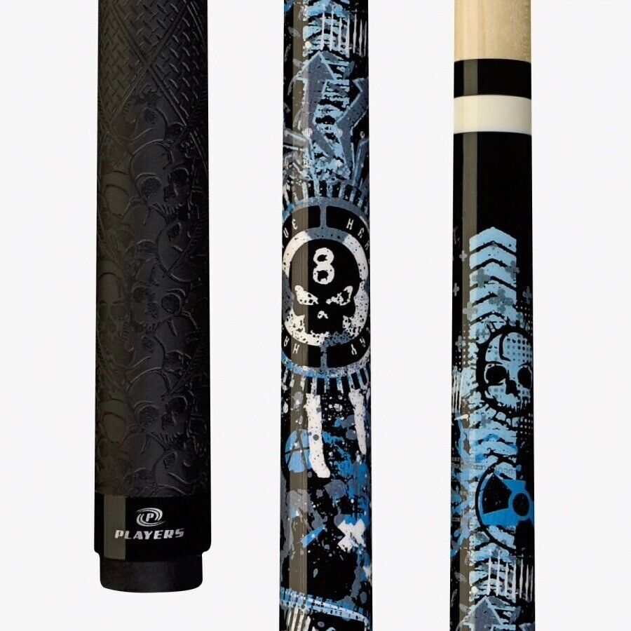 Players Artistic Graphics Pool Cue Stick - 58" Pro Taper, 2-Piece, Le ...