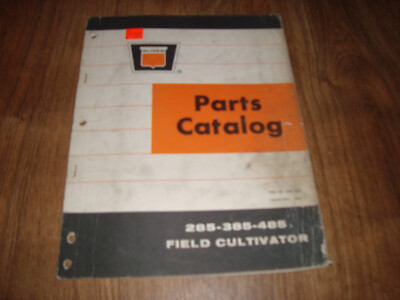 Oliver 285 385 485 Field Cultivator Parts Catalog 438 100 | eBay
