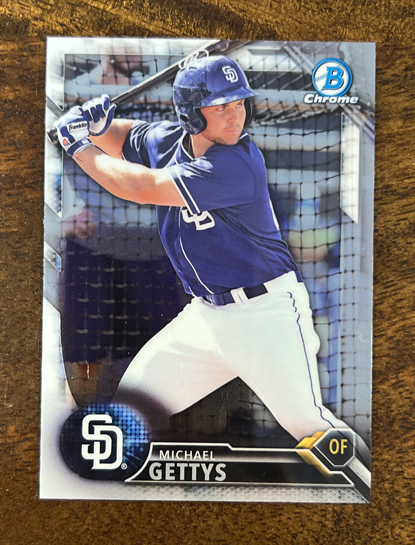 Michael Gettys 2016 Bowman Chrome Draft #BDC-185 San Diego Padres | eBay