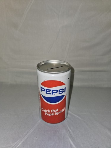 Vintage Pepsi Cola Can Coin Piggy Bank Made In The USA Catch That Pepsi ...