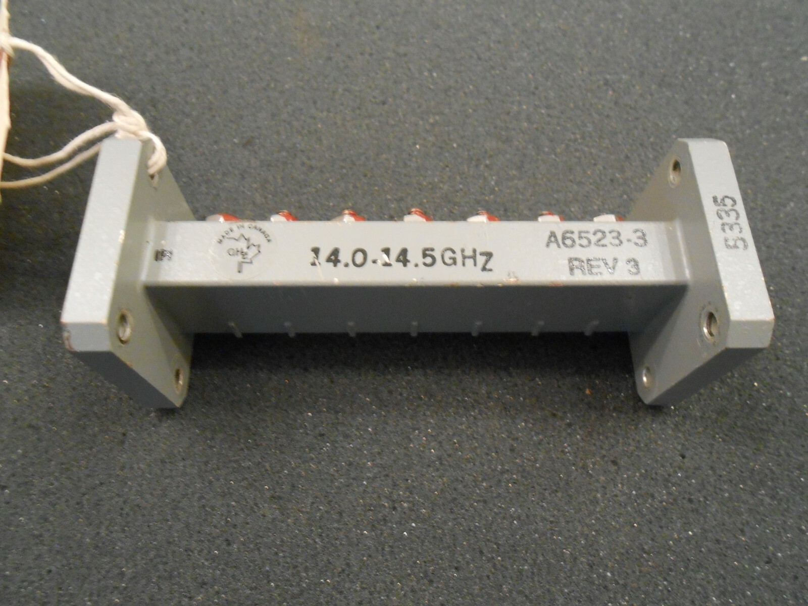 WR75 WAVEGUIDE BAND PASS FILTER 14.0-14.5 GHz A6523-3, 4 INCH BPF VSAT ...