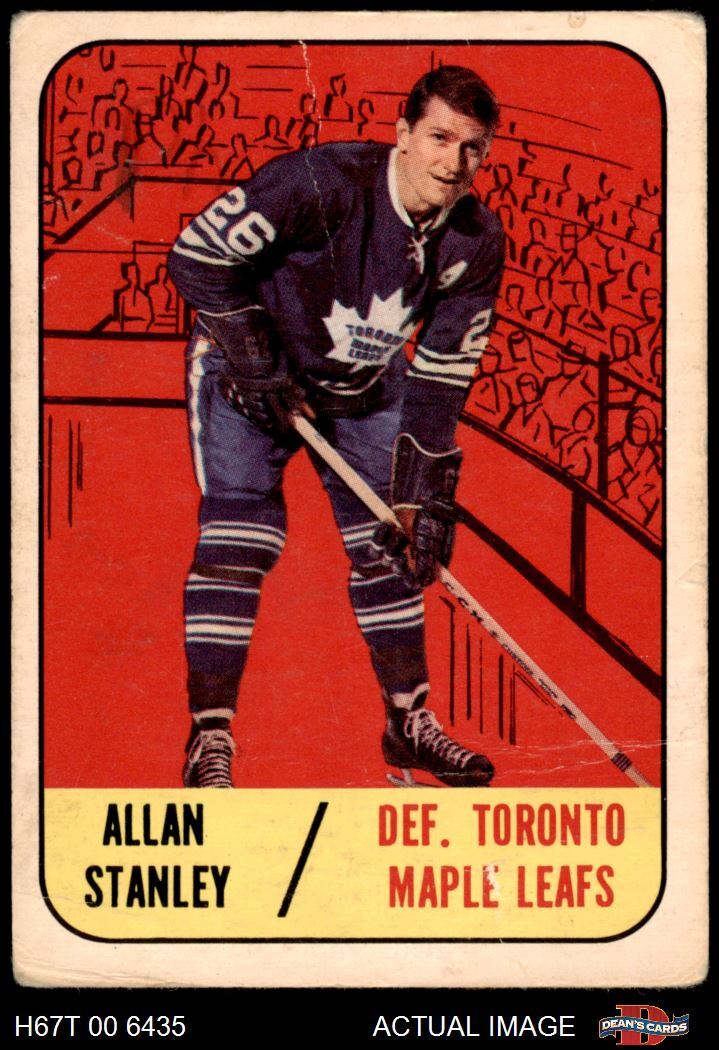 1967 Topps #13 Allan Stanley Maple Leafs HOF 1.5 - FAIR | eBay
