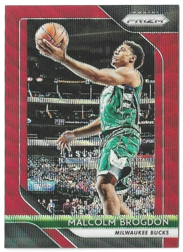 2018-19 Panini Prizm - Malcolm Brogdon #276 Ruby Wave Prizm for sale ...