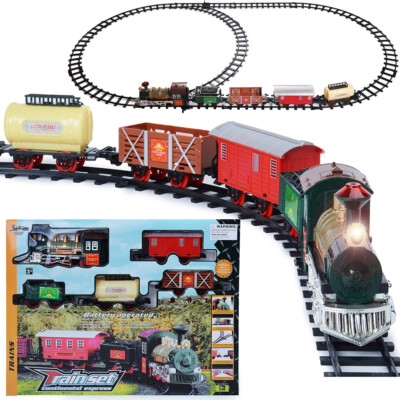 16 Pcs Battery Operated Jumbo Rocky Mountain Train Under Christmas Tree ...