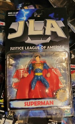 Superman w/Gold Chest Plate - Hasbro JLA 1999 MOC Vintage *Rare* | eBay