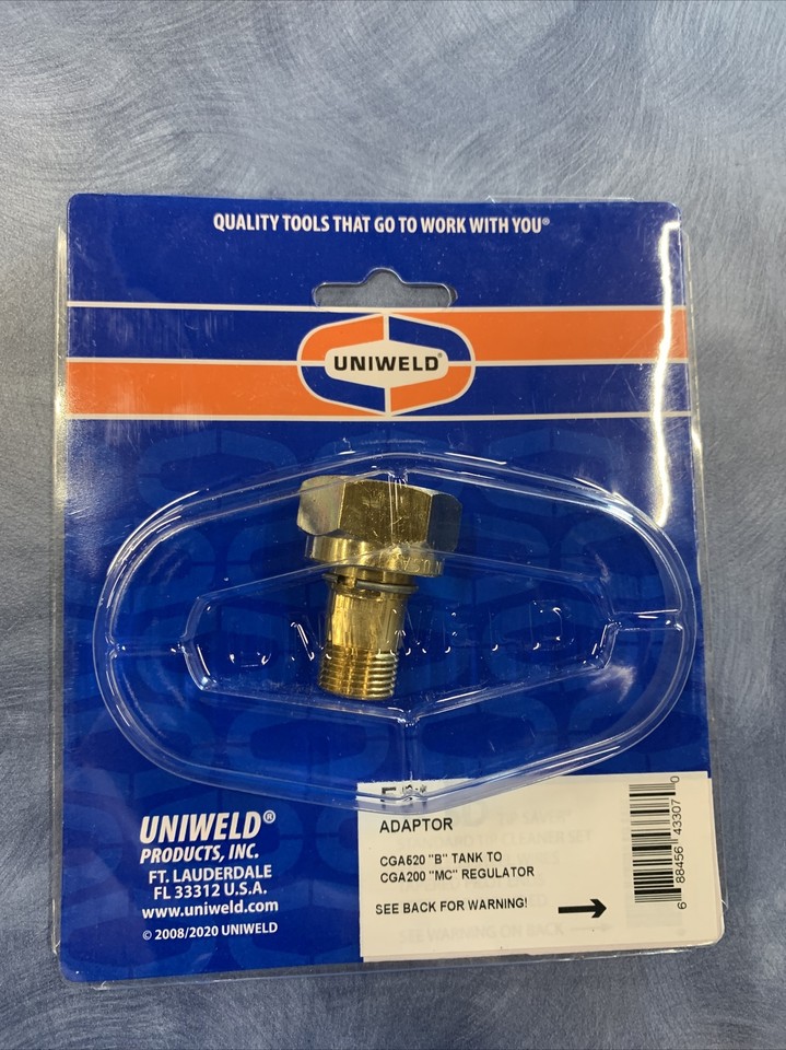 UNIWELD F31 CGA520(B-TANK) to CGA200(MC-TANK) ADAPTER | eBay