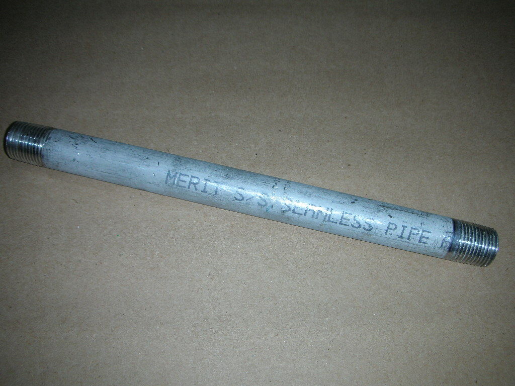 Merit McMaster Carr 46755K94 Pipe Nipple 304 Stainless 1/2" NPT 10 ...