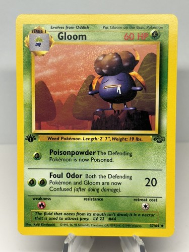 Pokemon Gloom 37/64 Uncommon Non-Holo Jungle Set 1999 1st Edition | eBay