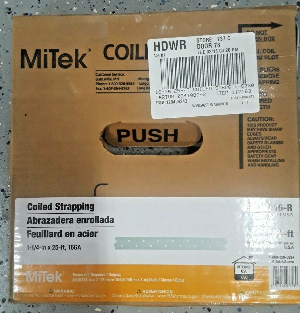 USP+Roll+of+Galvanized+Coiled+Strapping+Rs16-r+1-1%2F4in+X+25ft+16ga ...