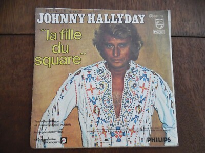 Disque 45T – JOHNNY HALLYDAY – LA FILLE DU SQUARE | eBay