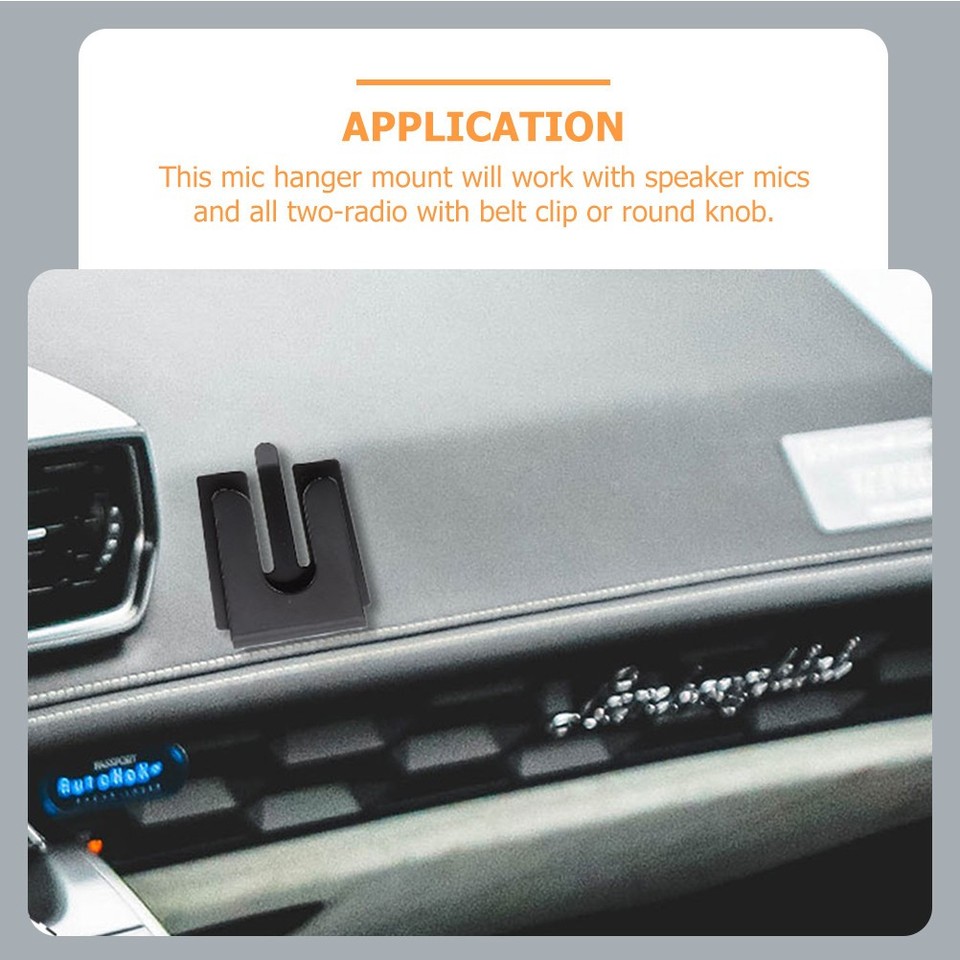 2 Pcs Microphone Mount Hang up Clip Metal Holder for Mobile Radio ...