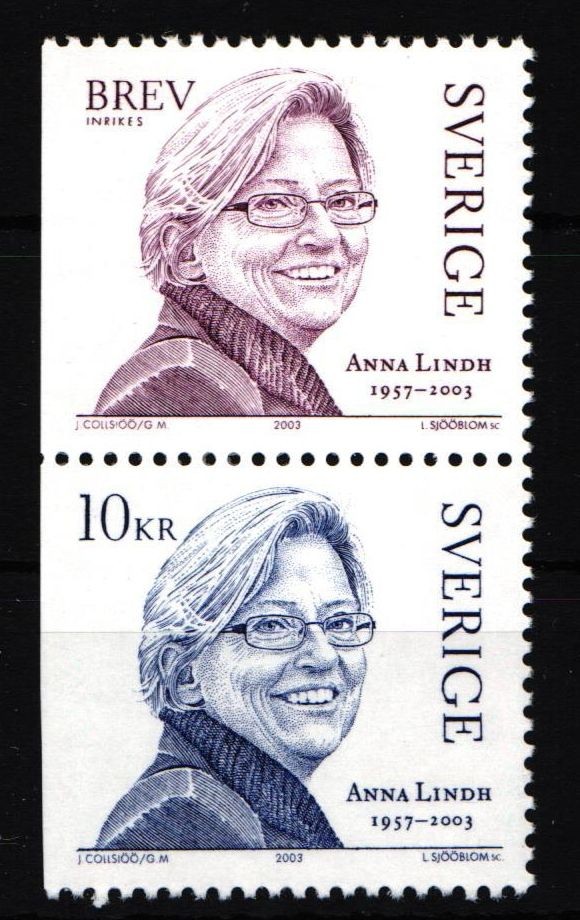 Schweden 2382-2383 postfrisch Tod von Anna Lindh #IJ806 | eBay