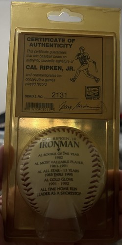 1995 Authentic Cal Ripken Jr Commemorative Baseball | eBay