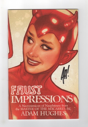 Adam Hughes Faust Impressions Convention Sketchbook (NM) Signed | eBay