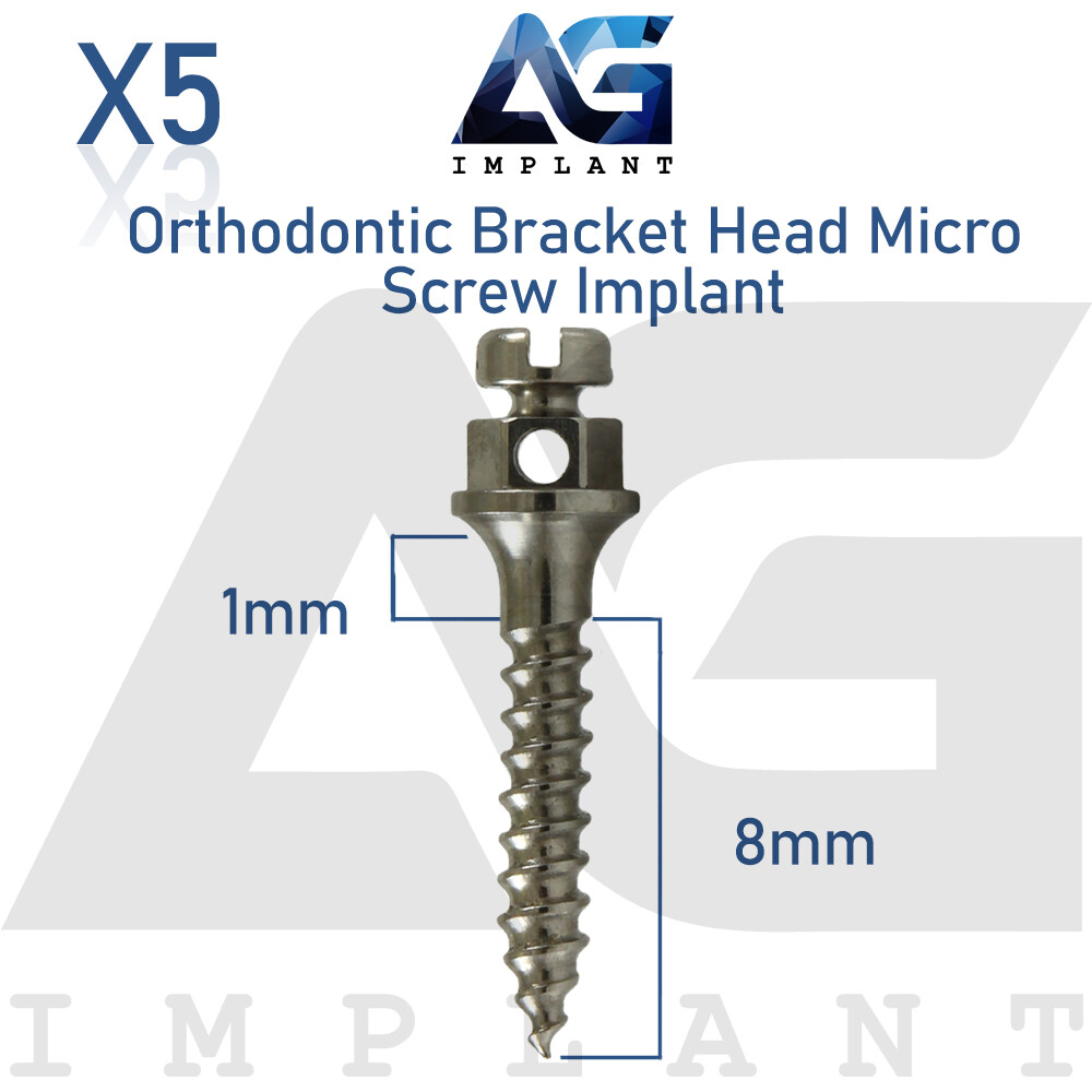 5 Orthodontic Bracket Head Micro Screw Titanium Sterile 1mmx8mm | eBay