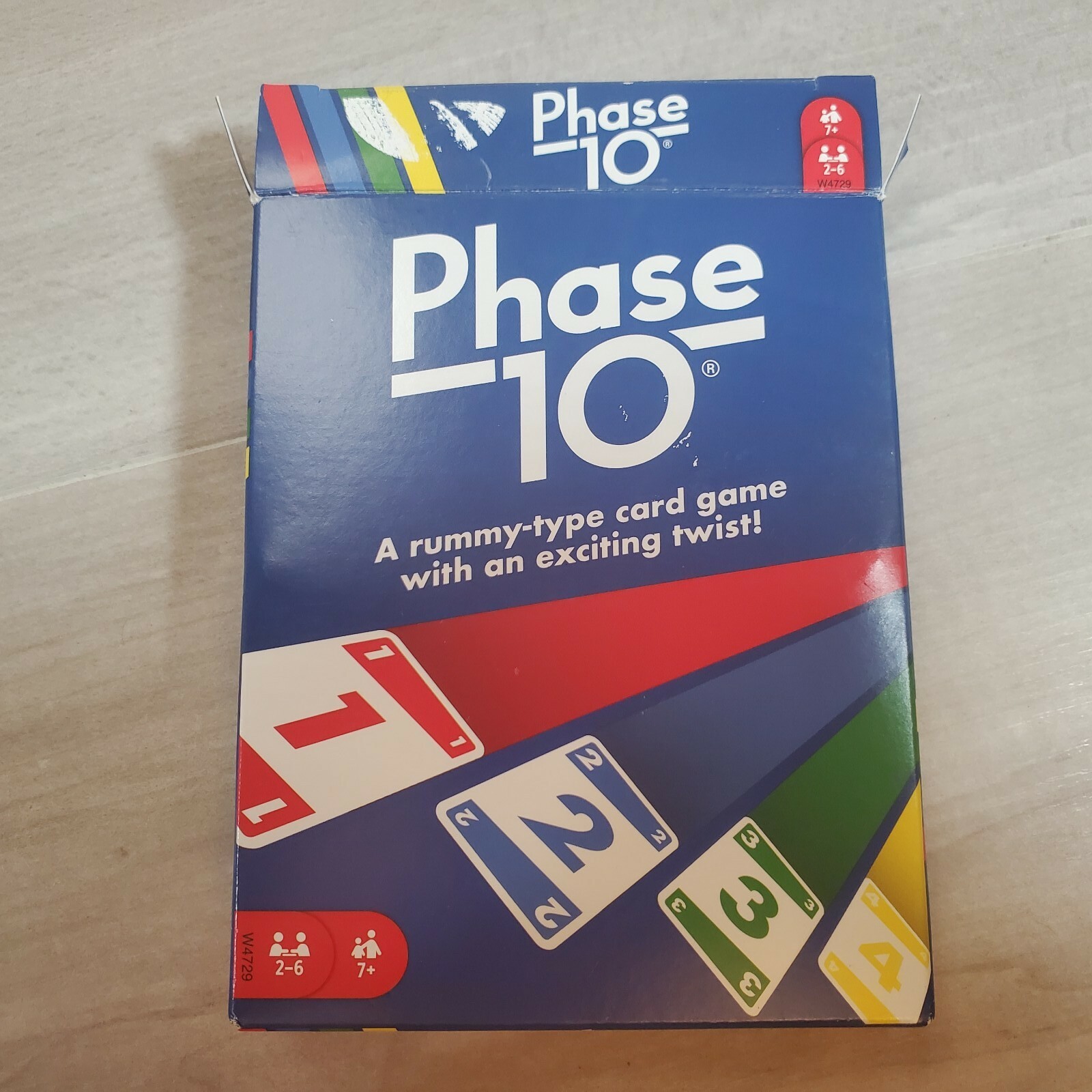 Phase 10 Card Game 110 Cards Rummy with Twist Mattel Family Game Night ...