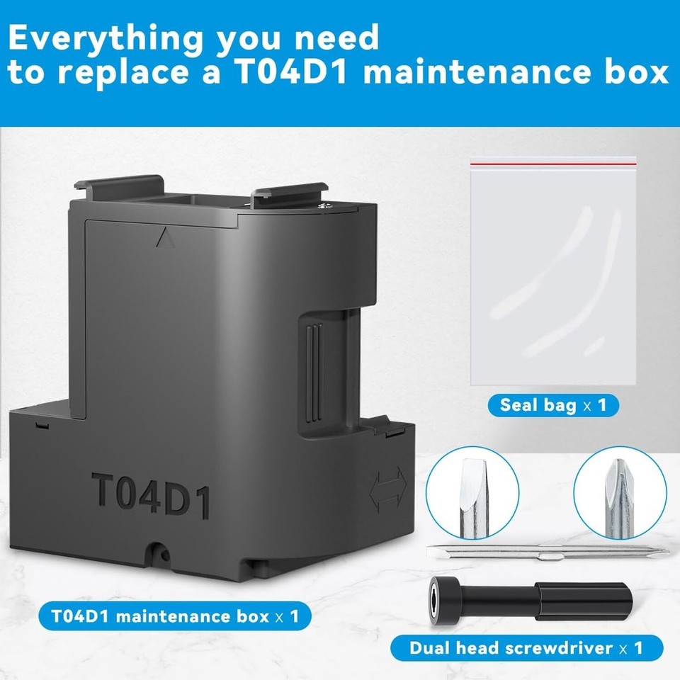 T04D1 T04D100 Ink Maintenance Box for ET-15000 ET-3750 ET-3760 WF-2860 ...