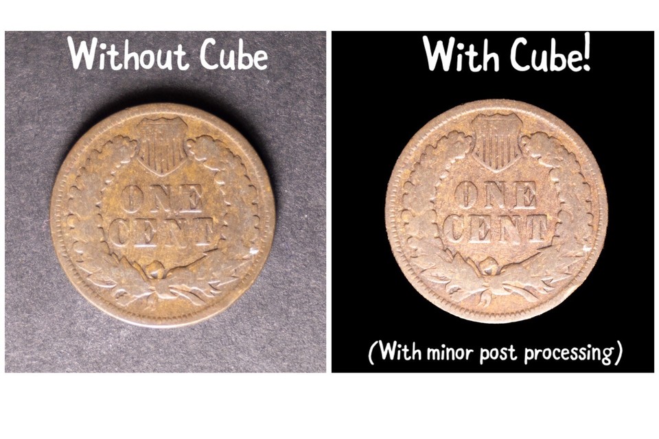 THE AXIAL / COAXIAL LIGHTING CUBE for COIN PHOTOGRAPHY - See ...