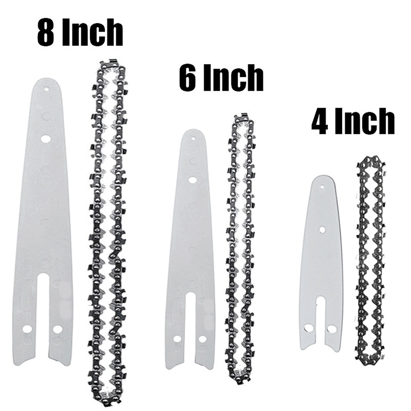 Chainsaw Chain Replacement Kit And Blade Guide Fits For 4/6/8 Inch ...