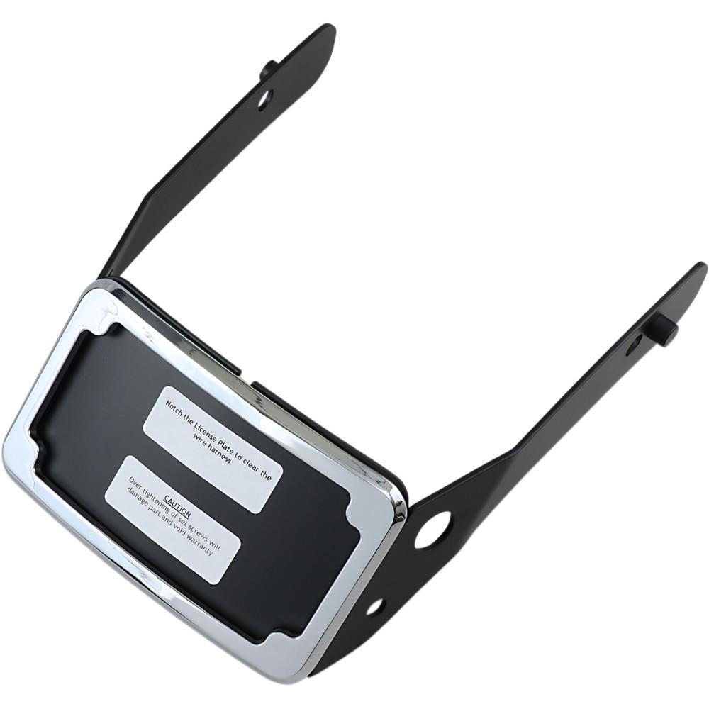 Cycle Visions - CV4661 - Curved License Plate Frame and Mount, Chrome ...