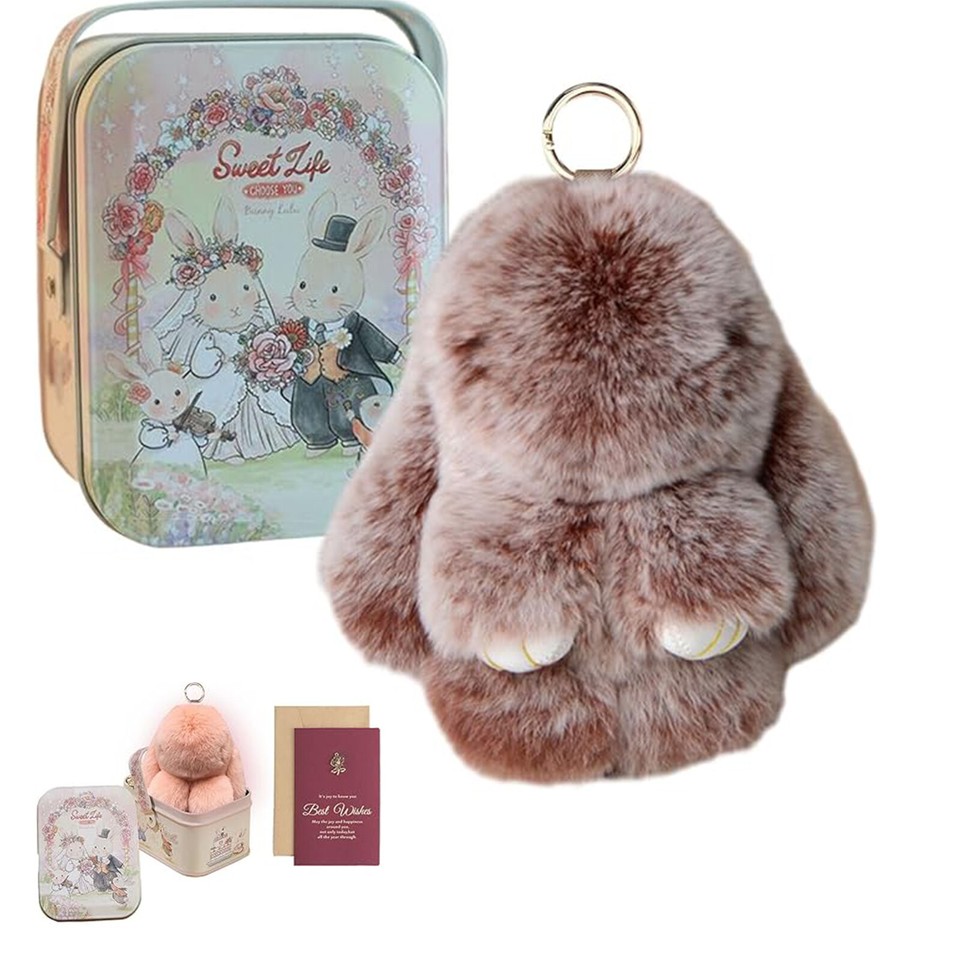Bunny Lulu Keychain,Cute Bunny Keychain With Exquisite Box | eBay
