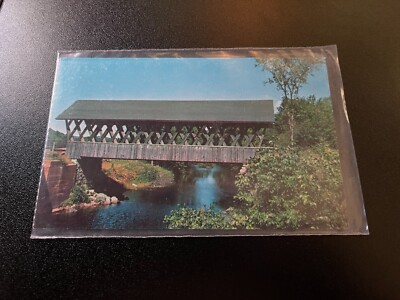 Andover, NH Keniston Bridge Over Blackwater River, Chrome Vintage ...