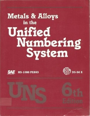 Metals and Alloys in the Unified Numbering System 9781560913146 | eBay