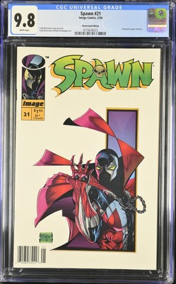 Spawn #21 - Image Comics 1994 CGC 9.8 Newsprint paper interior.NEWSSTAND | eBay