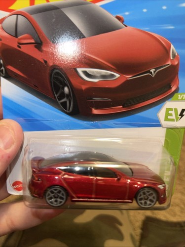 Hot Wheels Tesla Model S Plaid Maroon HW EV 9/250 | eBay