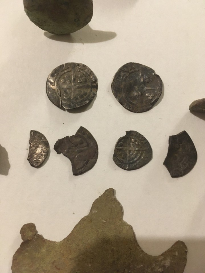 Metal Detecting Finds Job Lot inc Hammered Coins, Musket Balls ...