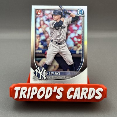 2025 Bowman Chrome Ben Rice Red Rookie Logo Refractor #85 NY Yankees | eBay
