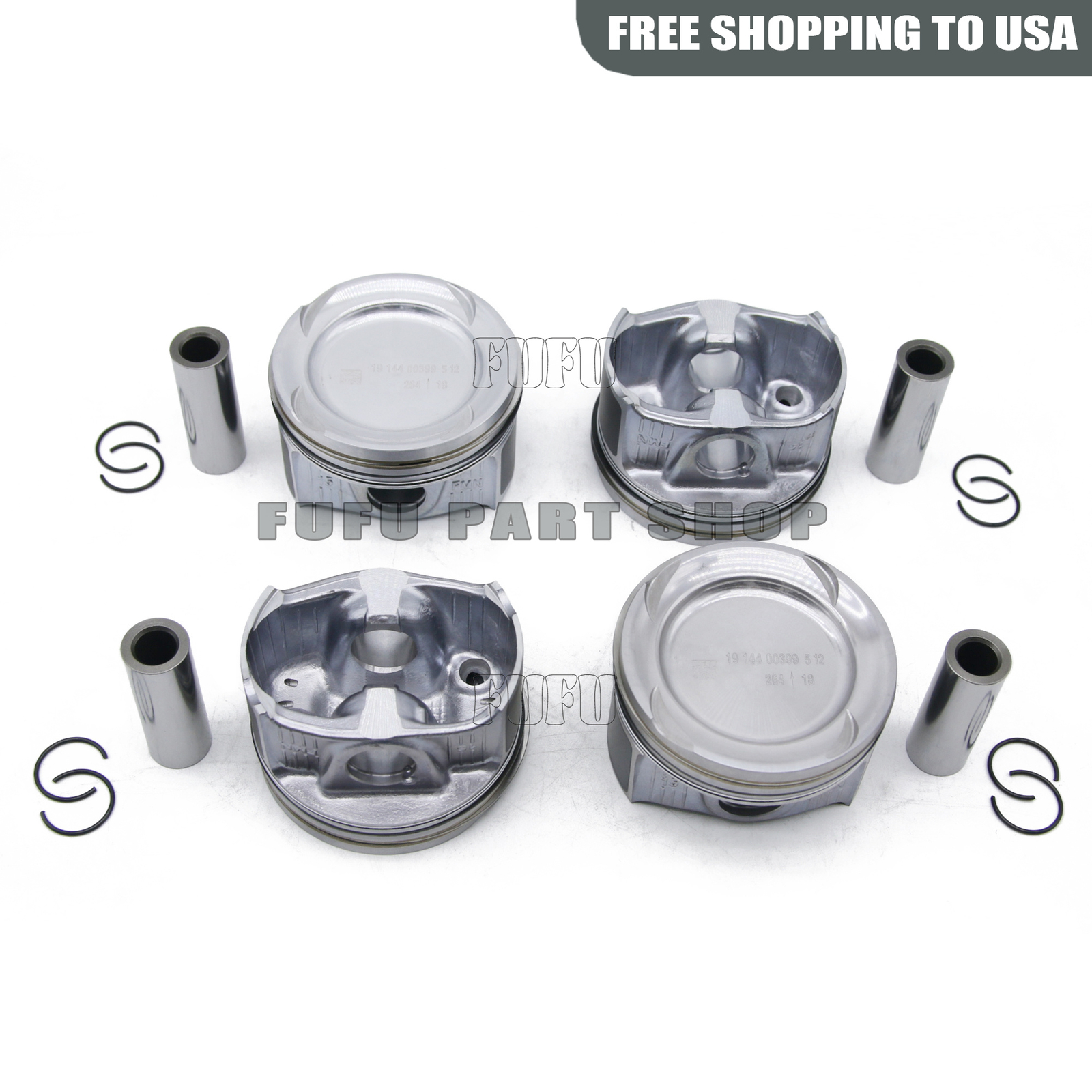 Engine Pistons & Rings Set STD For Mercedes-Benz C300 E300 W205 W213 ...