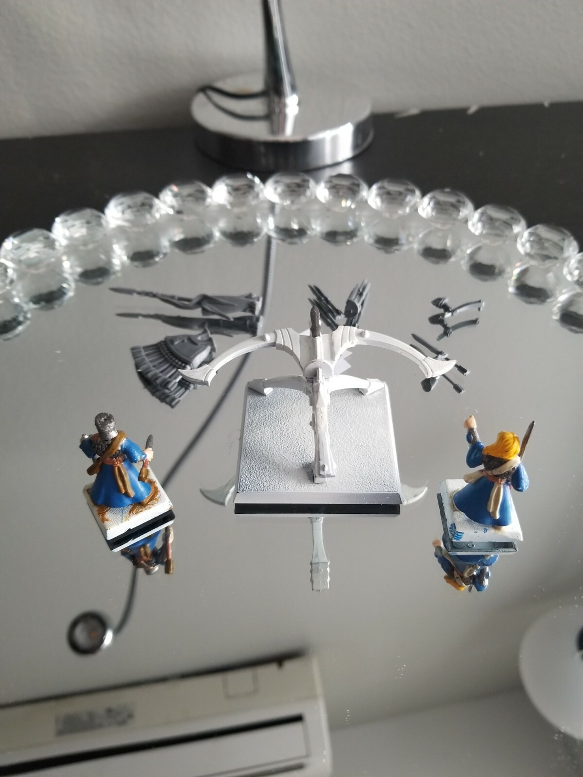 Warhammer fantasy AOS High Elves Ballista and crew partially painted ...