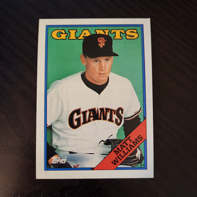 1988 Topps Matt Williams Rookie Baseball Card #372 Near Mint | eBay