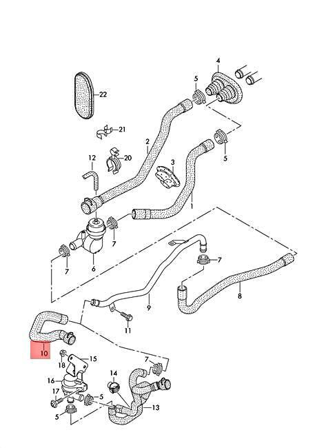 Genuine AUDI A4 Avant S4 quattro A4L A5 S5 Cabriolet Coolant Hose ...