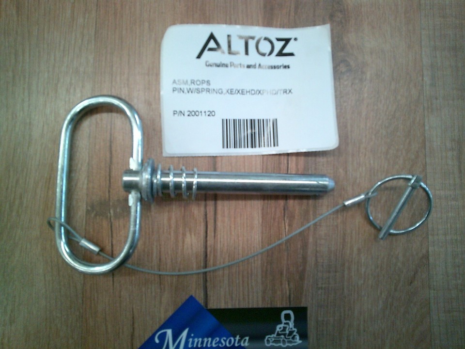 GENUINE OEM ALTOZ - 2001120 ROPS PIN WITH SPRING XE/XEHD/XPHD/TRX | eBay