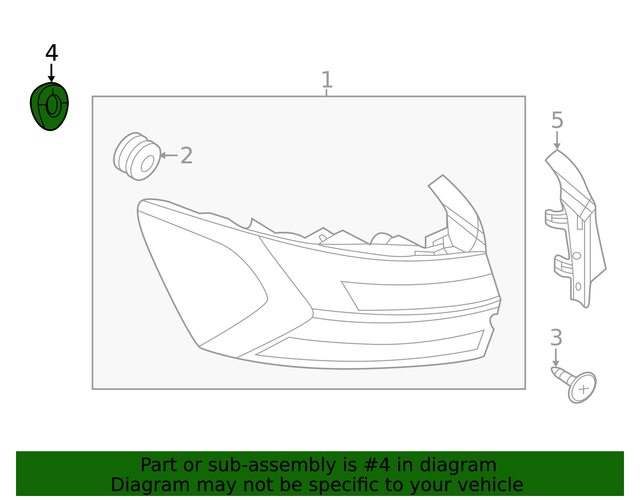Genuine Volkswagen Tail Lamp Assembly Grommet 8k9-805-673-c for sale ...