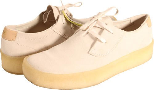 Clarks Ashcott Cup Men's Casual Shoe Off White Suede US Size 12 M | eBay
