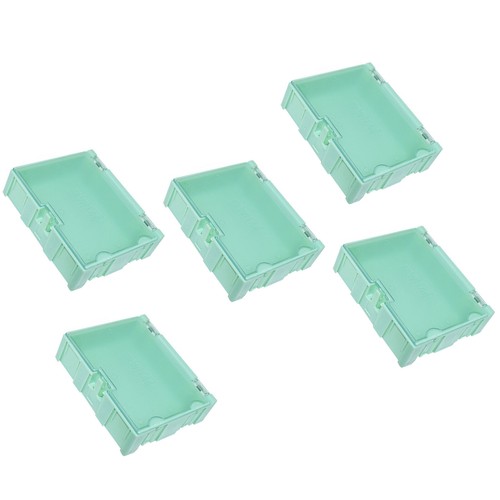 5Pcs Green SMD SMT Electronic Component Container Case Mini Storage ...