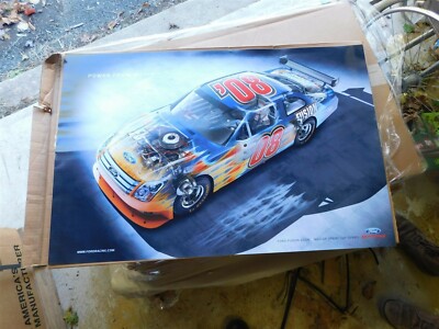 2008 FORD FUSION NASCAR NEXTEL CUP SERIES #08 CUTAWAY CAR PROMO POSTER ...