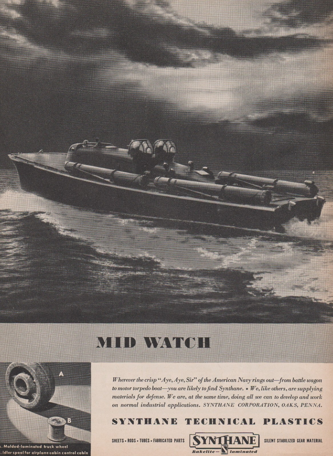 Naval Magazine Print - Synthane Technical Plastics - Bakelite and PT ...